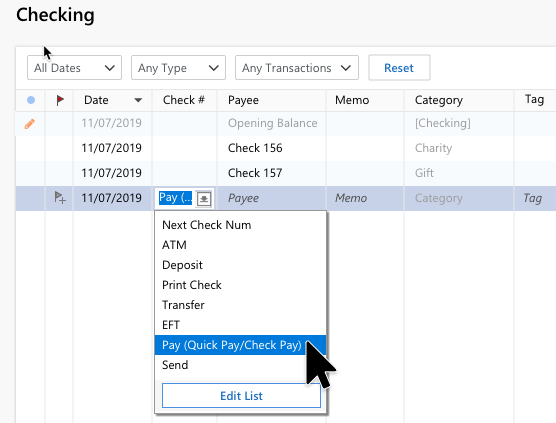 Quicken Bill Manager: Scheduling Future-Dated Payments In Windows | Quicken